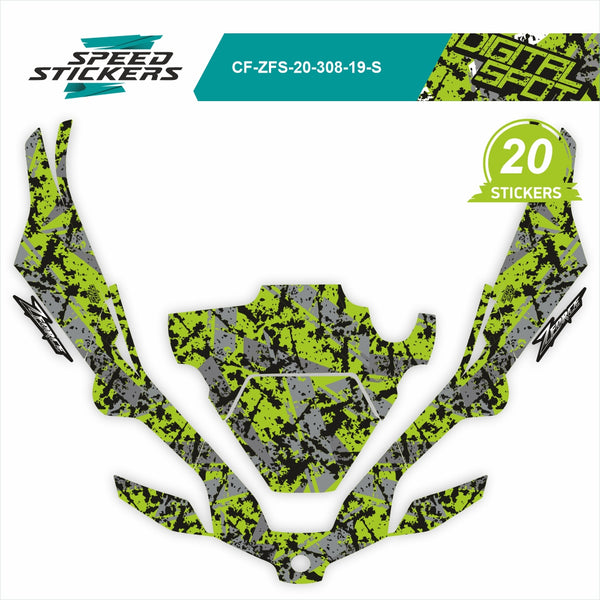 DIGITAL SPOT design stickers for CFMOTO ZFORCE SPORT